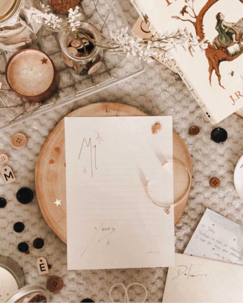 Modern Calligraphy Stationery Set - Etsy