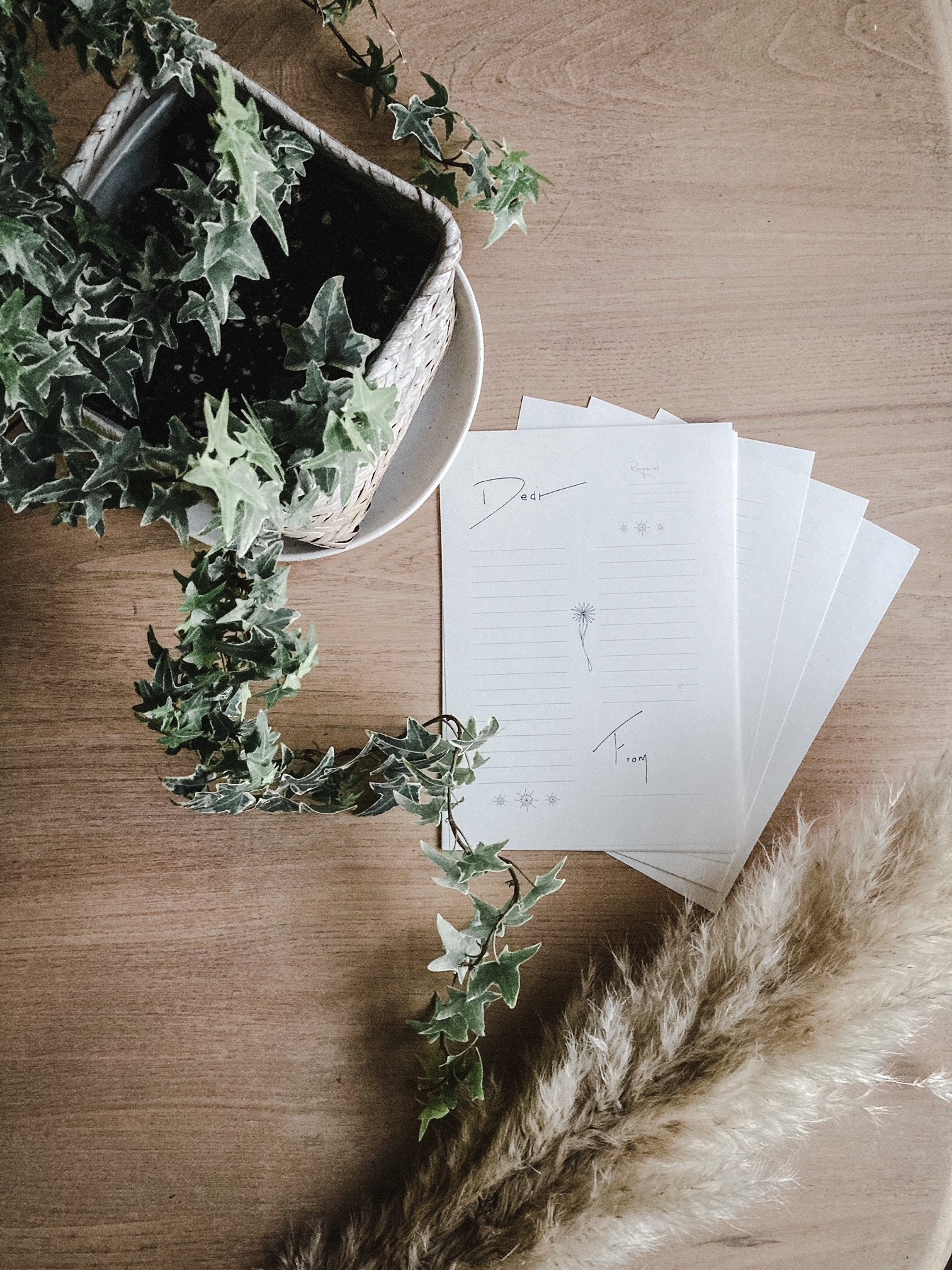 Calligraphy Stationery Set - Etsy