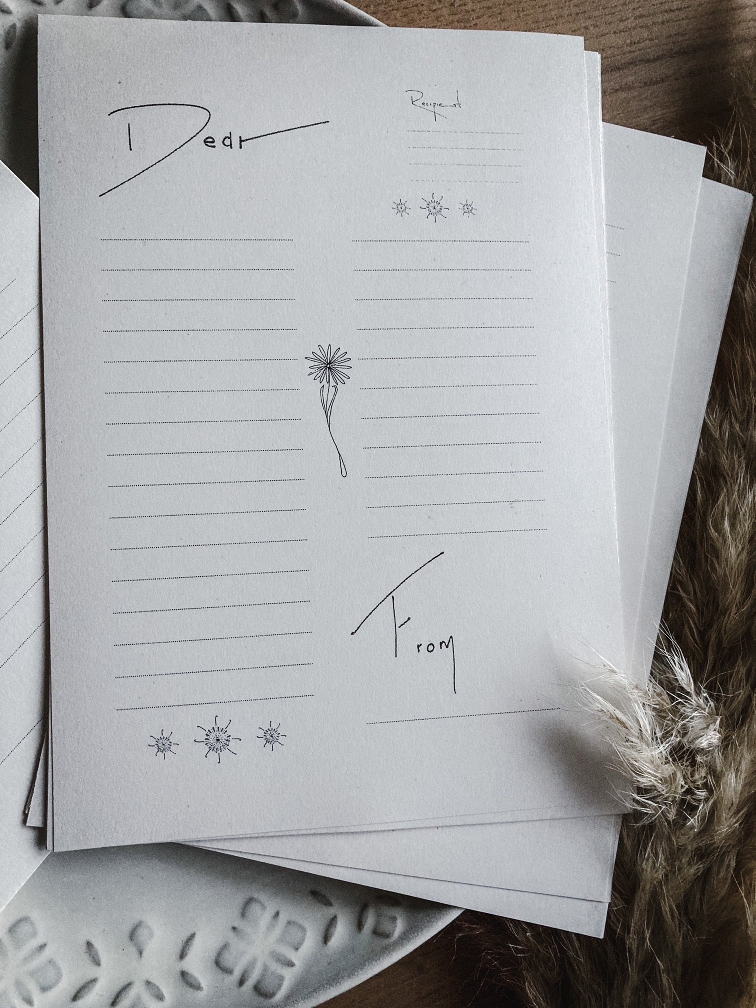 Calligraphy Stationery Set - Etsy