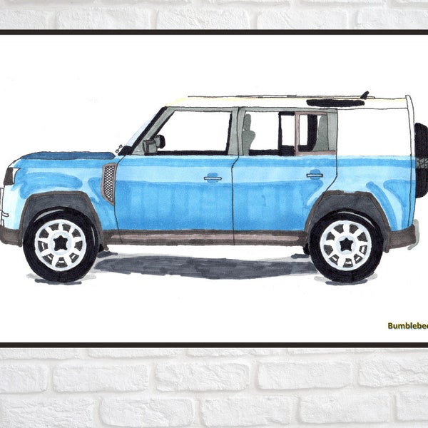 Land Rover Defender Wall Art - Etsy