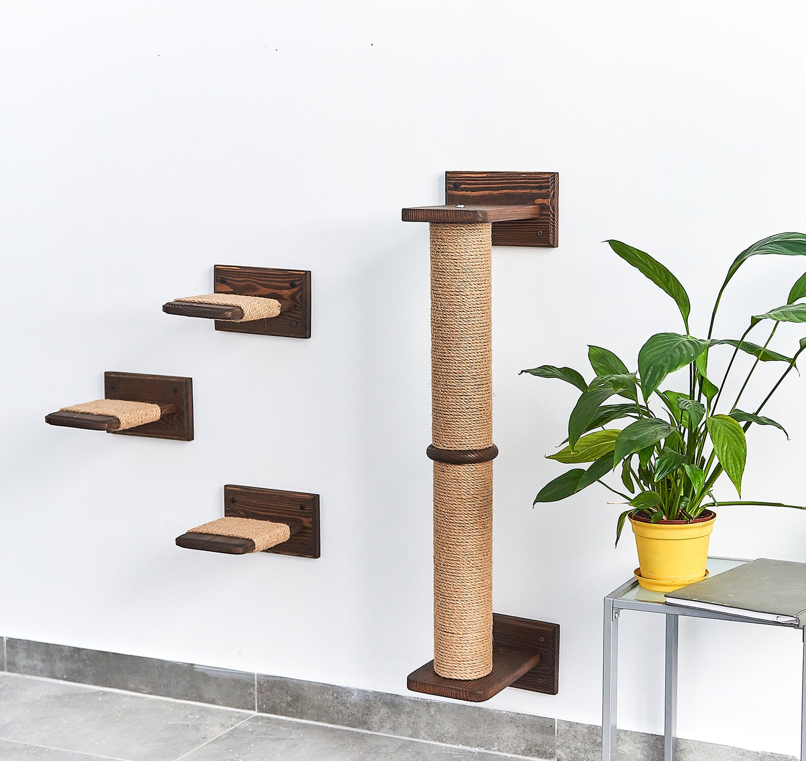 Corner Cat Bed Set Cat Wall Furniture Cat Shelves Cat - Etsy