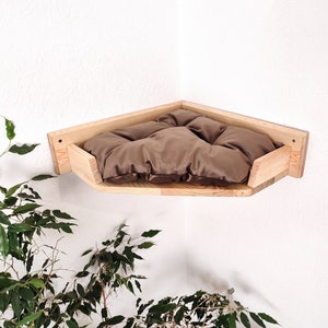 Cat Bed Corner Cat Perch, Cat Wall Furniture, Cat Shelves, Cat Bed ...