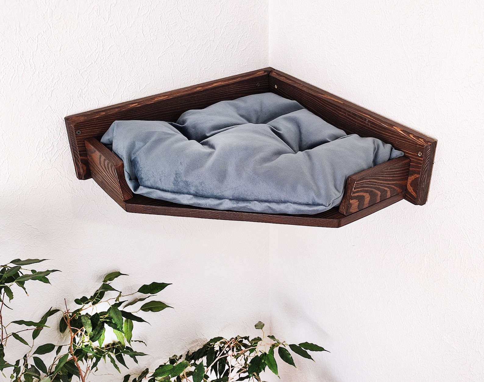 Corner Cat Bed Set Cat Wall Furniture Cat Shelves Cat - Etsy