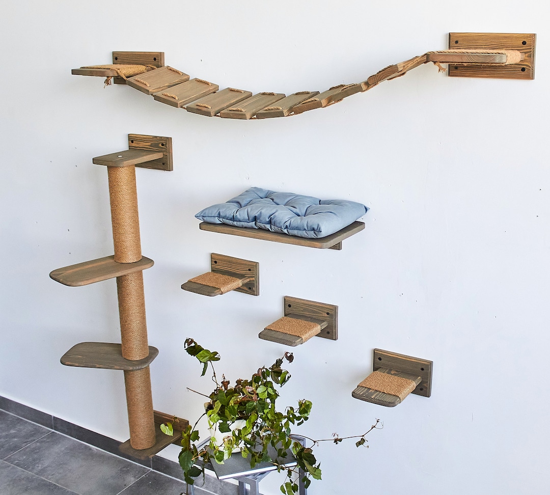 Room Cat Furniture, Wall Mounted Cat Bed, Floating Cat Walkway - Etsy