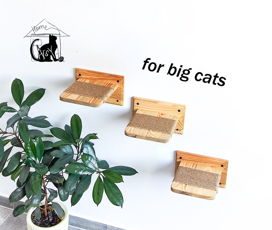 Large Cat Shelf, Cat Wall Shelves, Cat Ladder, Cat Steps for Big Cats ...