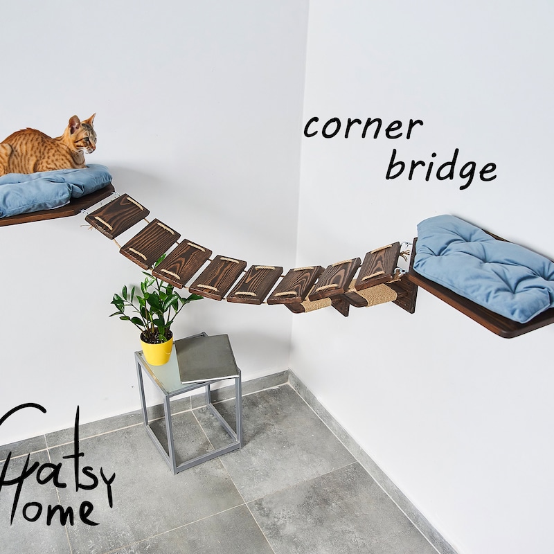 Cat Wall Bridge Corner - Etsy UK
