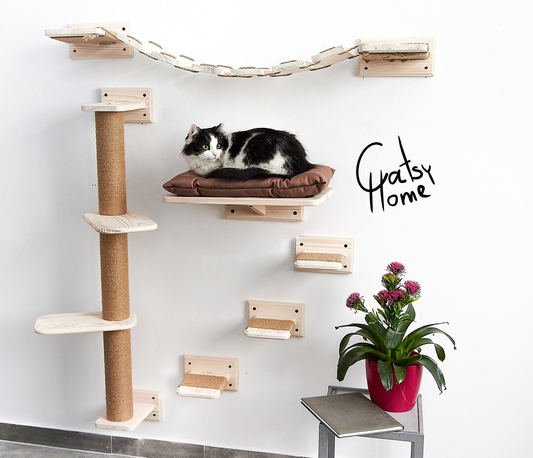 Cat Wall Furniture, Cat Furniture Wall, Cat Shelves, Cat Wall Shelves ...