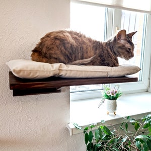 Set Cat Bed Window, Cat Shelves for Wall, Cat Wall Furniture, Cat Steps ...
