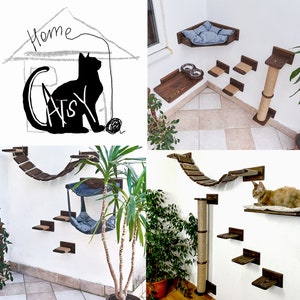 Cat House Cat Furniture Cat Bed With Soft Pillow Pet House - Etsy