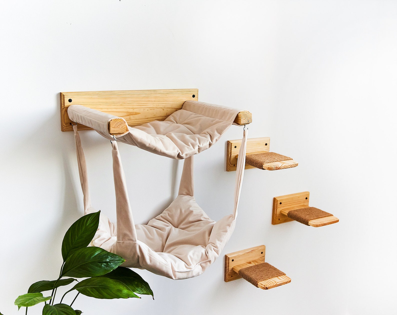 Cute Cat Hammock Cat Toy Cat Wall Hammock Kitten Toys - Etsy