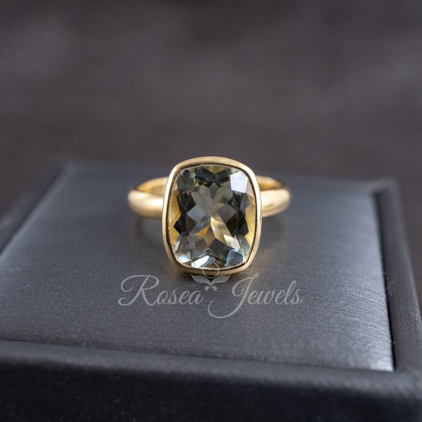 Green Quartz Ring - Etsy