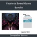 Faceless Board Game Compatible Sleeve Bundle 8810 X 1 - Etsy