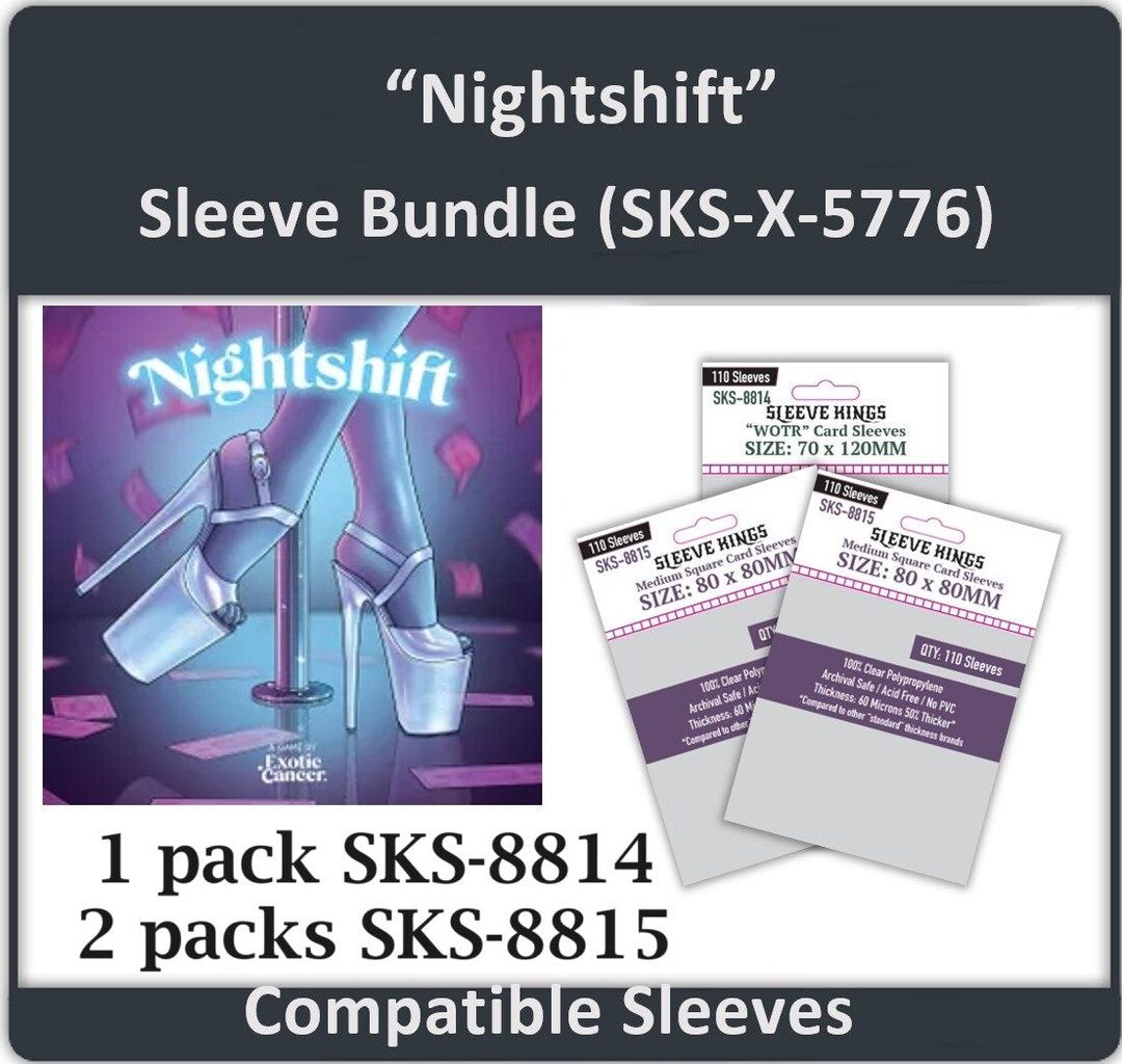 Nightshift" Compatible Card Sleeve Bundle (8814 X 1 + 8815 X 2) - Etsy