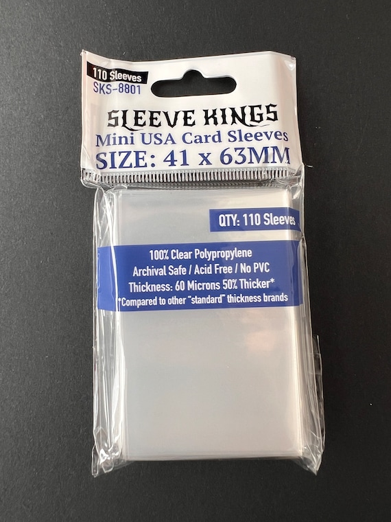 110 Soft Plastic Mini USA Card Sleeves Stocking Filler Protection for 41 X 63 MM 1 5 8 X 2 1 2 Inches Cards Etsy UK