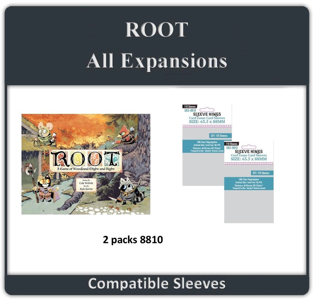 Root + All Expansions" Compatible Sleeve Bundle (8810 X 2) - Etsy