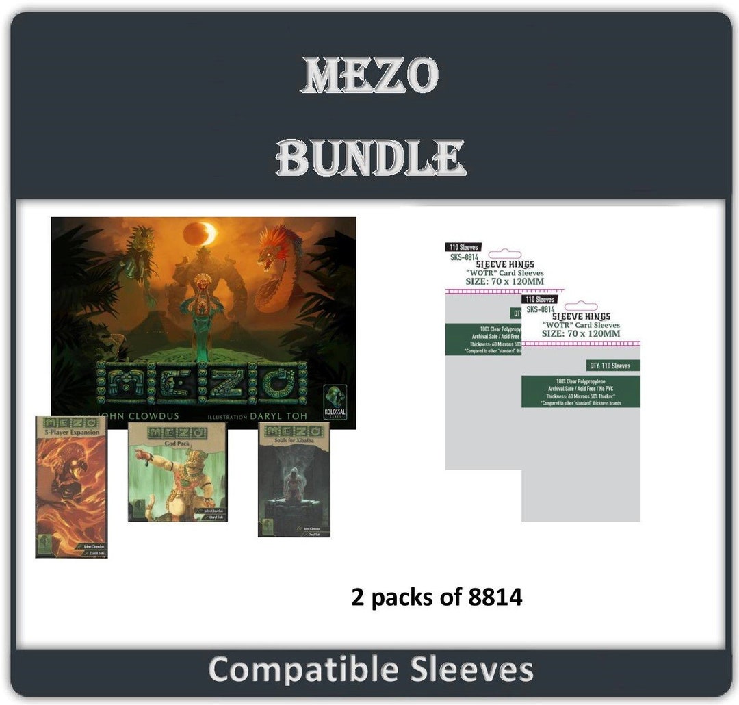 MEZO Complete Game" Compatible Sleeve Bundle (8814 X 2) - Etsy