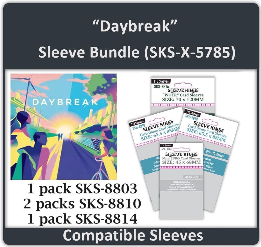 Daybreak" Compatible Card Sleeve Bundle (8803 X 1+ 8810 X2 + 8814 X1 ...
