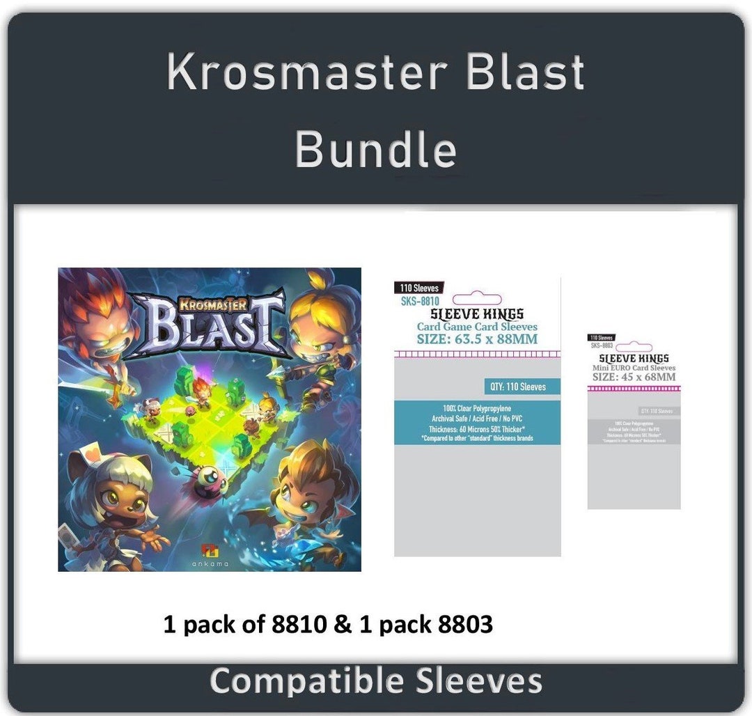 Krosmaster Blast Compatible Sleeve Bundle 8810 X 1 8803 X 1 - Etsy