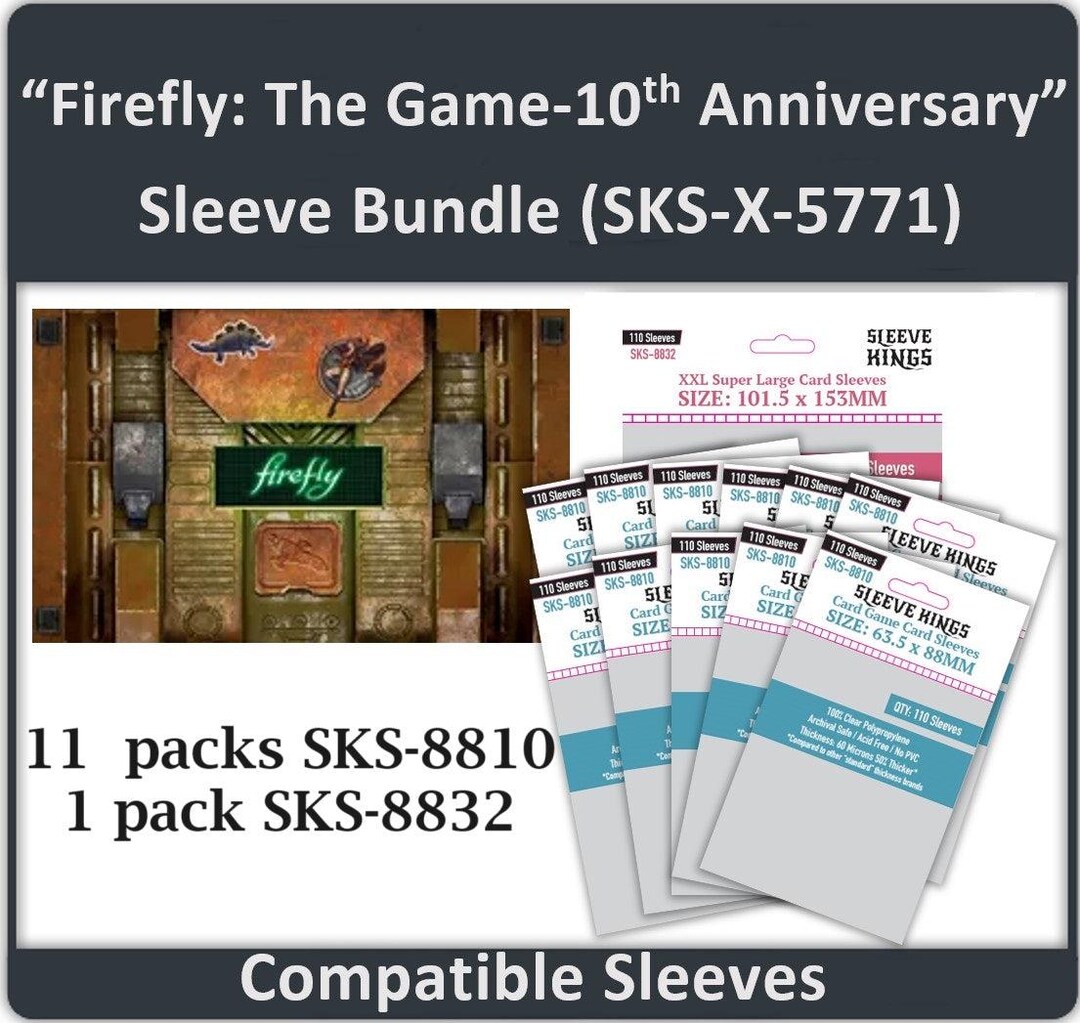 Firefly: the Game – 10th Anniversary ALL In" Compatible Bundle (8810 X ...
