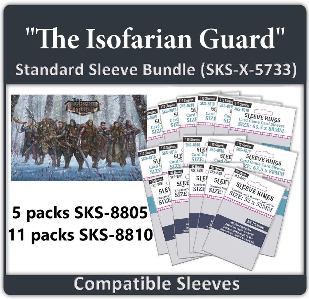 The Isofarian Guard" Board Game Compatible Card Sleeve Bundle (8805 X 5 ...
