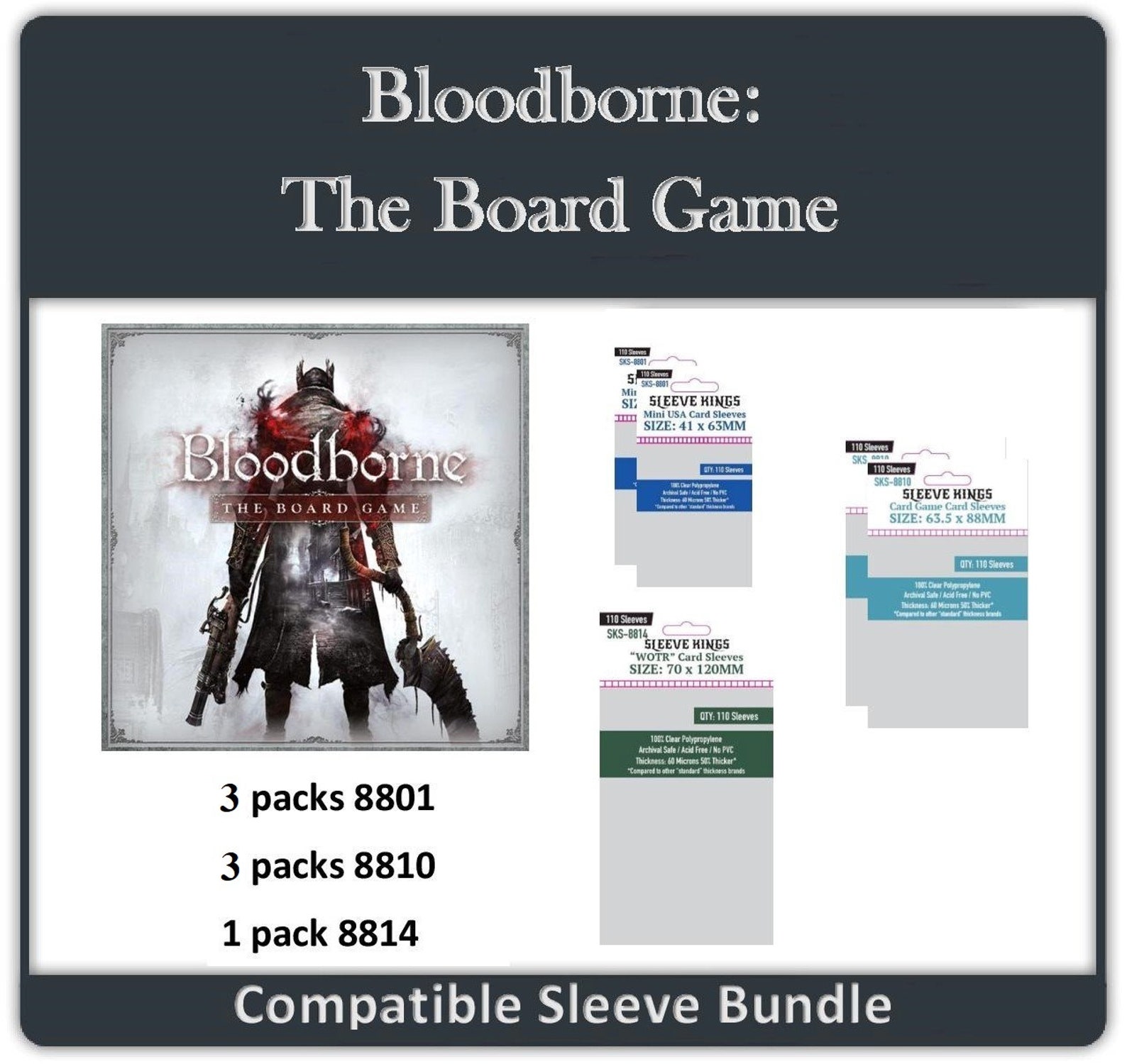 Bloodborne: the Board Game Compatible Sleeve Bundle - Etsy