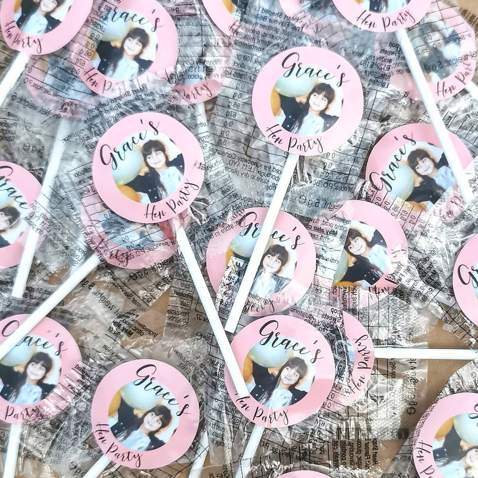 Personalised Lollies/Lollipops Custom Design Logo | Etsy