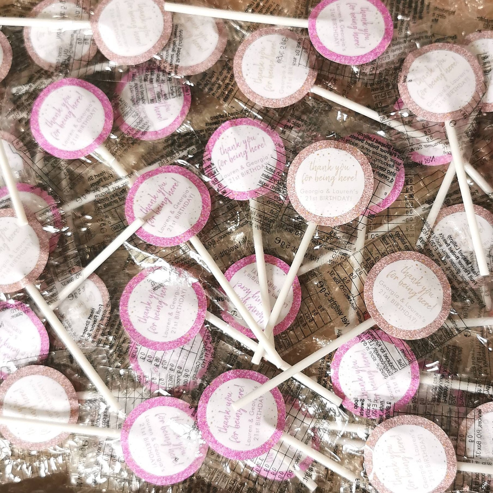 Personalised Lollies/Lollipops Custom Design Logo | Etsy