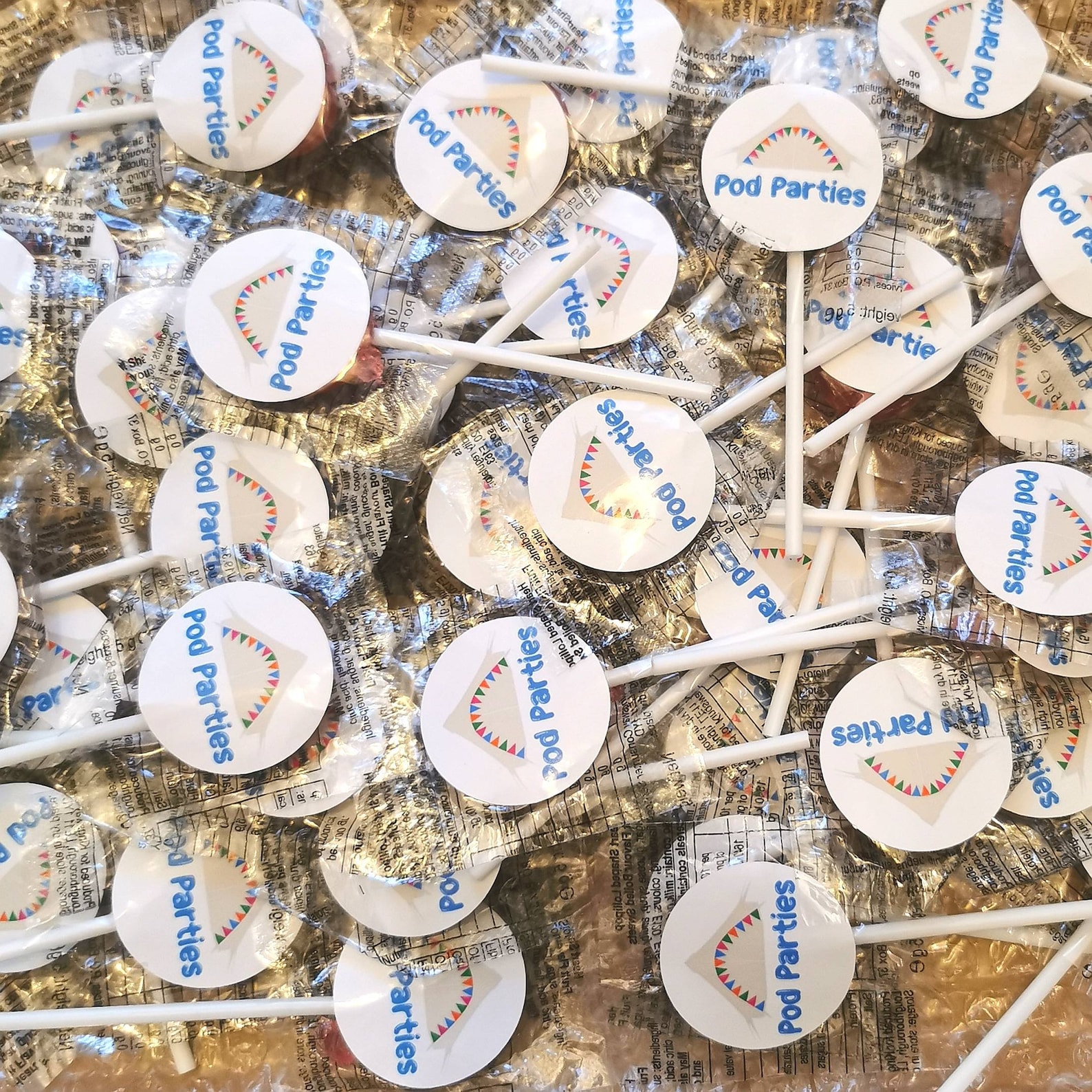 Personalised Lollies/Lollipops Custom Design Logo | Etsy