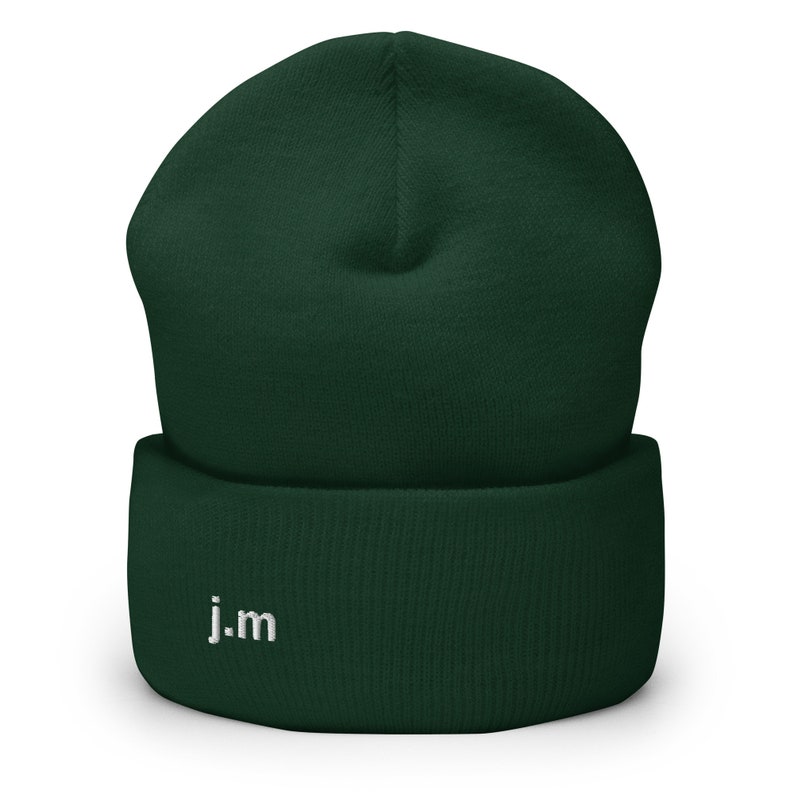Embroidered J.m IG Jiminie Cuffed Beanie Hat | Hobihearteu Shop - Etsy