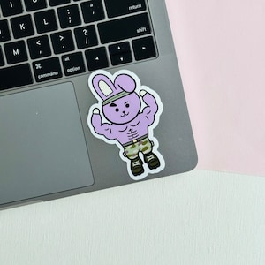 Cooky Military BTS Vinyl Waterpoof Sticker Jk Jungkook Hobihearteu Shop ...
