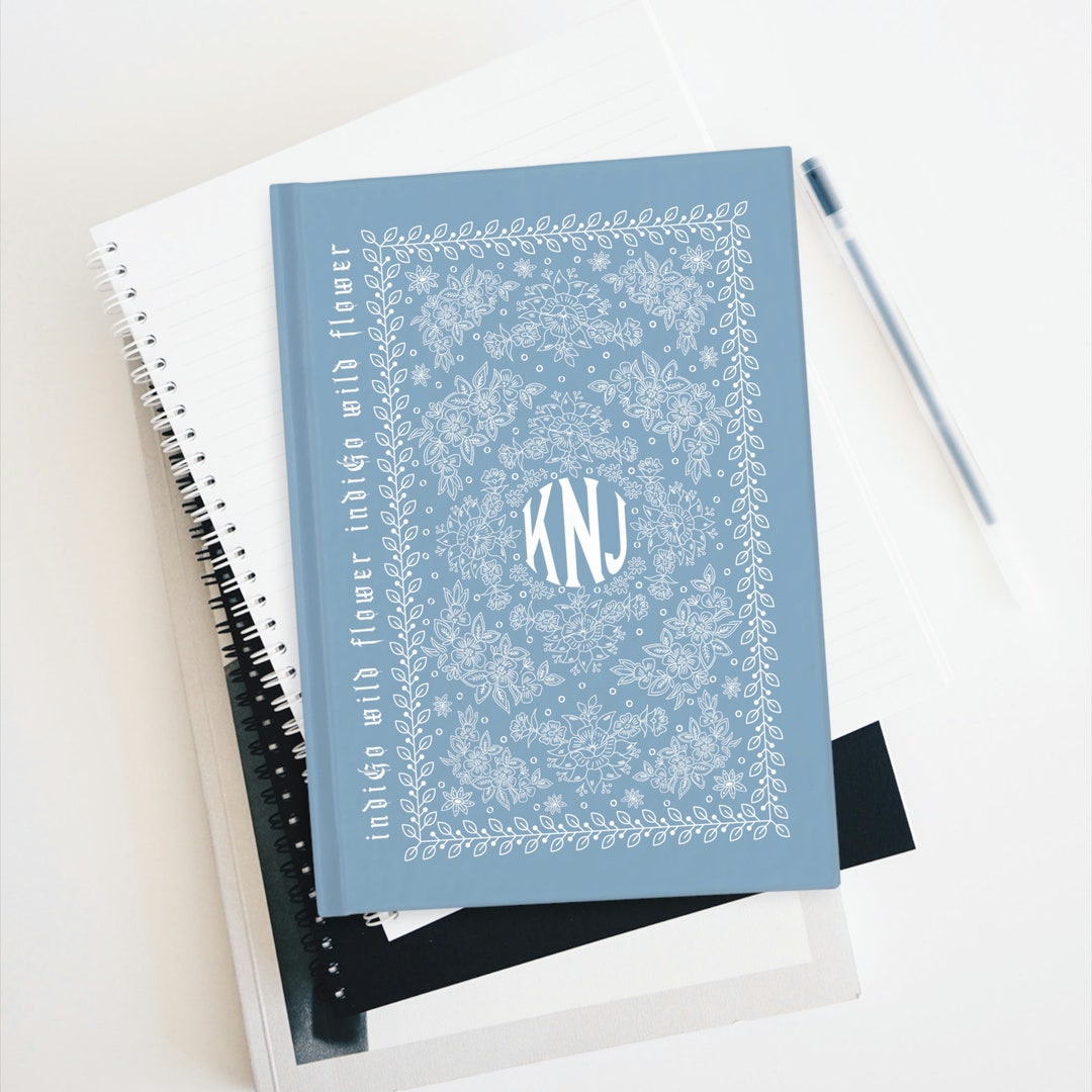 Indigo Wild Flower Journal Hardcover Notebook | Namjoon RM Namjooning ...