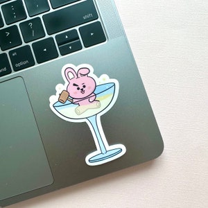Champagne Confetti 3D Cooky BTS Sticker Vinyl Waterpoof Jk Jungkook ...
