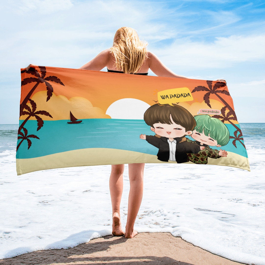 Wa Padada Beach Towel Jin Yoongi Suga Hobihearteu Shop - Etsy