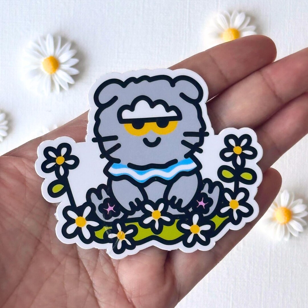 Zoa With Daisies G-DRAGON Vinyl Sticker | Big Bang | Hobihearteu Shop ...