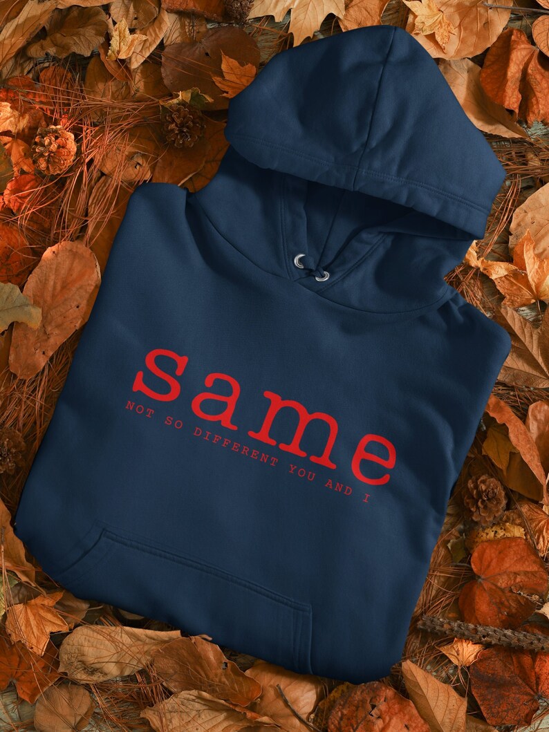 Equal Sign Same Not Much Difference You and I Hoodie Jhope - Etsy