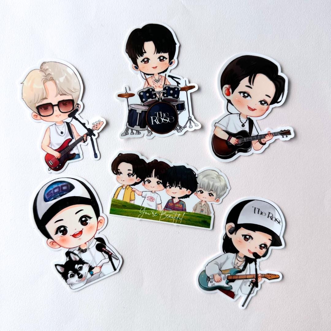 The Rose You're Beautiful Group Sticker | Kpop Kband | Hobihearteu ...