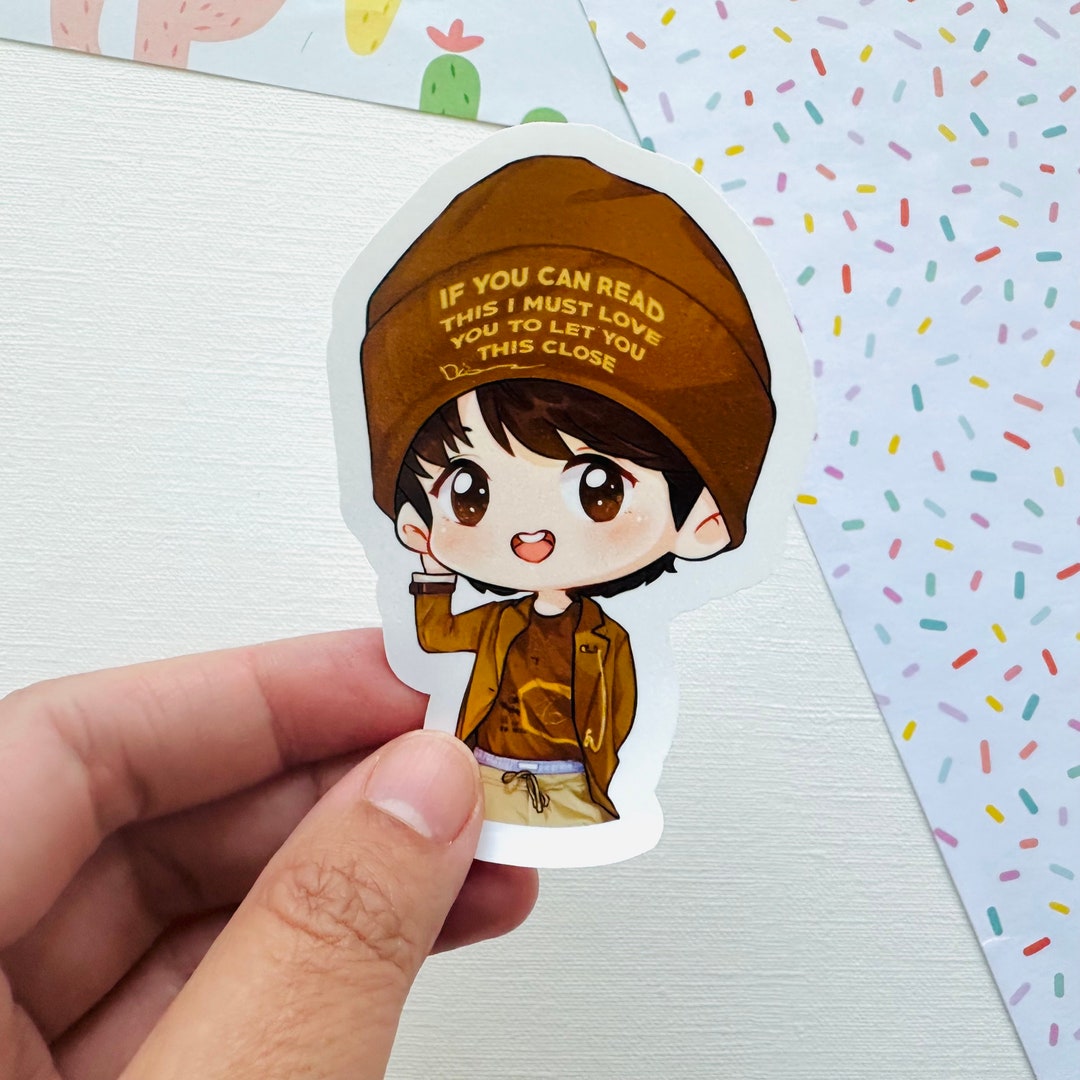 Hobi Beanie Jhope BTS Sticker Vinyl Waterpoof If You Can Read This I ...