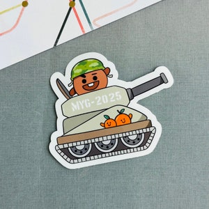 Shooky Military BTS Vinyl Waterpoof Sticker Suga Agustd Hobihearteu ...