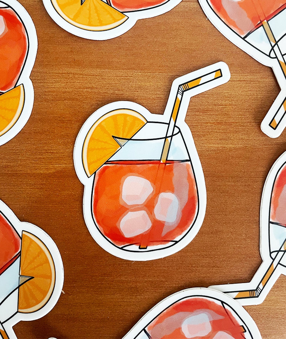 Aperol Spritz Sticker, Party Favor Sticker - Etsy