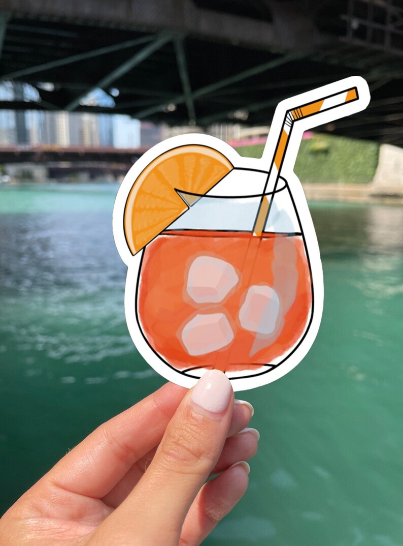 Aperol Spritz Sticker, Party Favor Sticker - Etsy