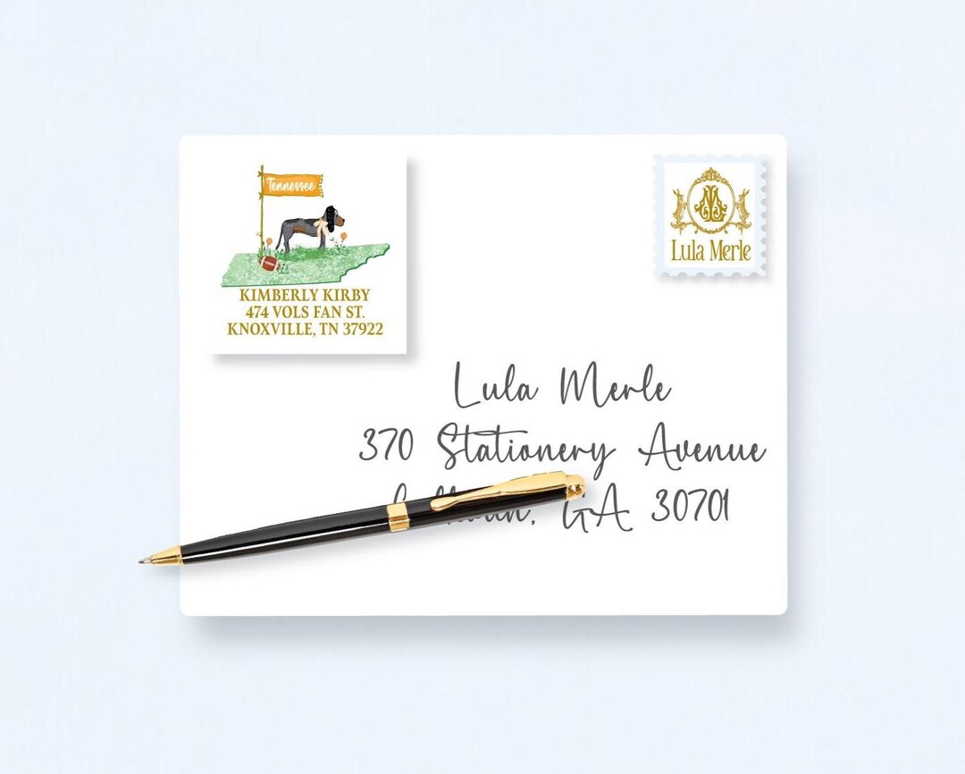 Tennessee Address Labels: Personalized Return Stickers | UT Vols Smokey ...