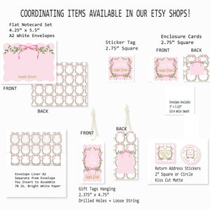 Personalized Large Gift Tags Custom Hanging Family Labels, Spring Ivy ...