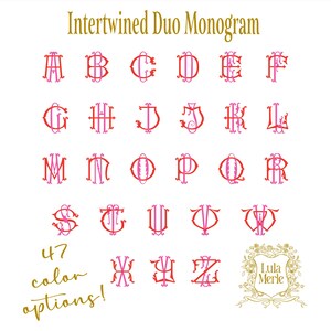 PERSONALIZED Intertwined MONOGRAM NOTEPAD Modern Elegant to Do List ...