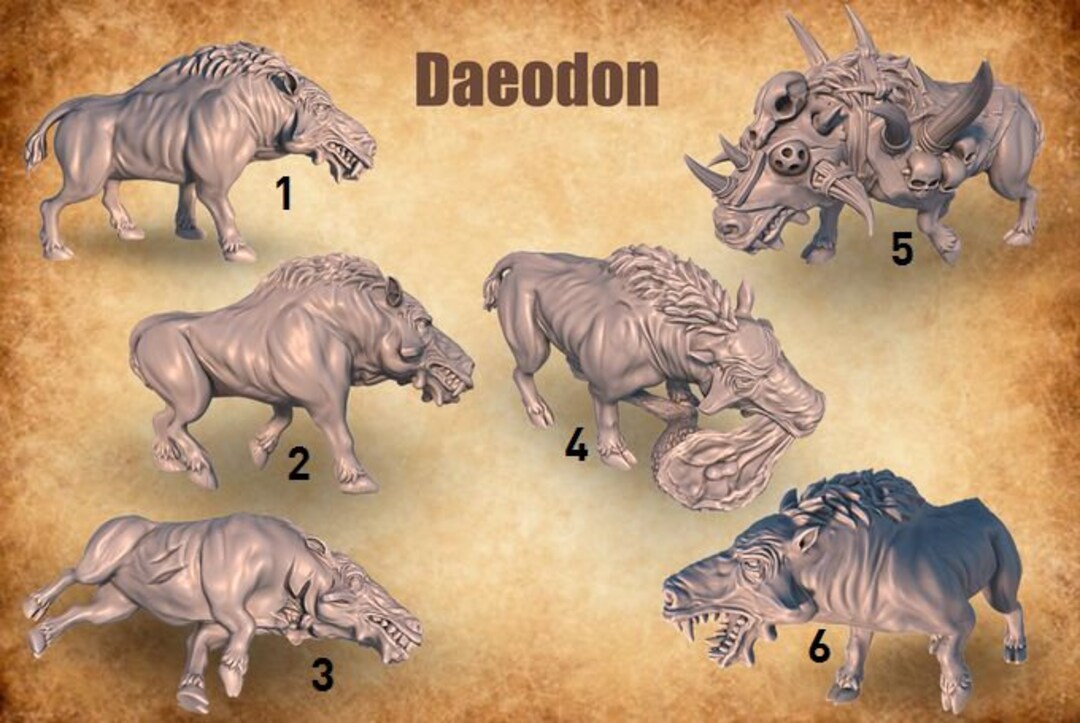Daeodon Prehistoric Primeval Animal Nature Prehistoric - Etsy