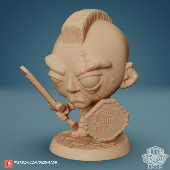 Dwarf Dwarf Chibi RPG Tabletop Miniature Different - Etsy