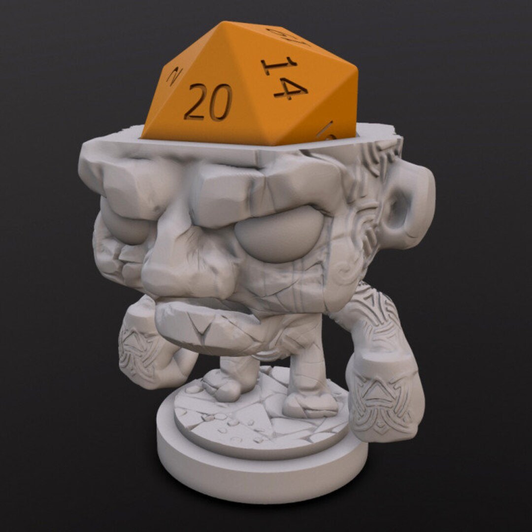 Stone Golem Stone Golem Cube Head DICE HEAD for Cube - Etsy