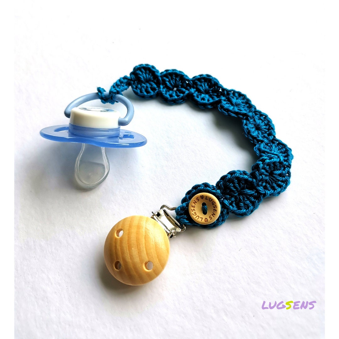Crochet Dummy / Pacifier Cord / Fobspeen Clip / Speenkoord - Etsy UK