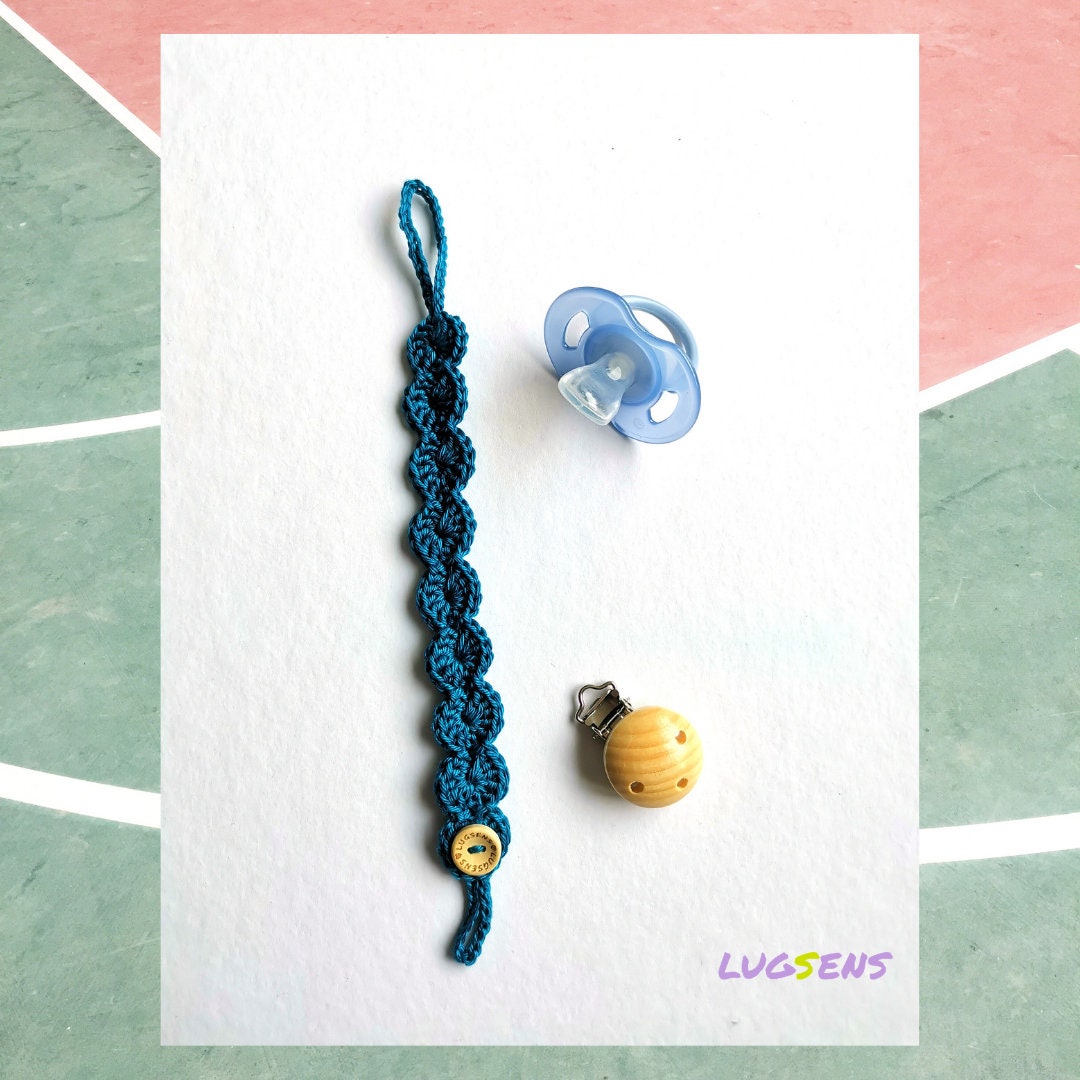 Crochet Dummy / Pacifier Cord / Fobspeen Clip / Speenkoord - Etsy UK