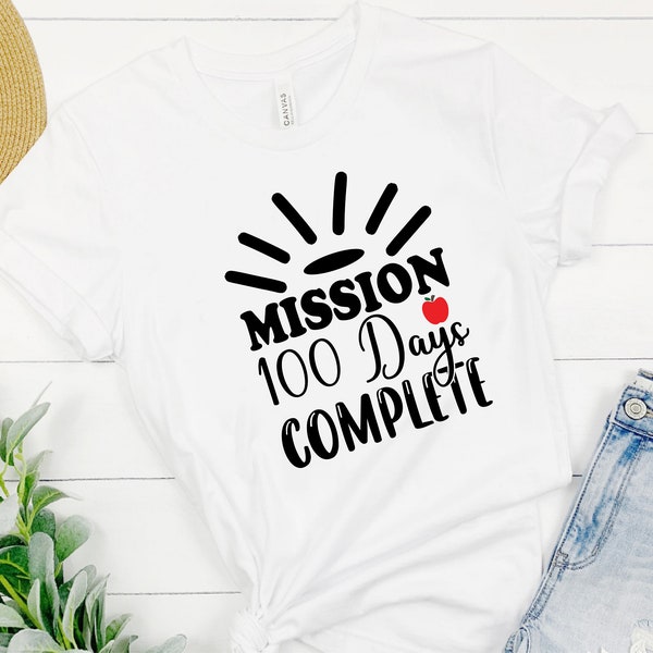Svg Mission 100 Days Complete - Etsy