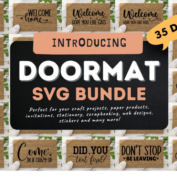 Doormat Svg Bundle - Etsy